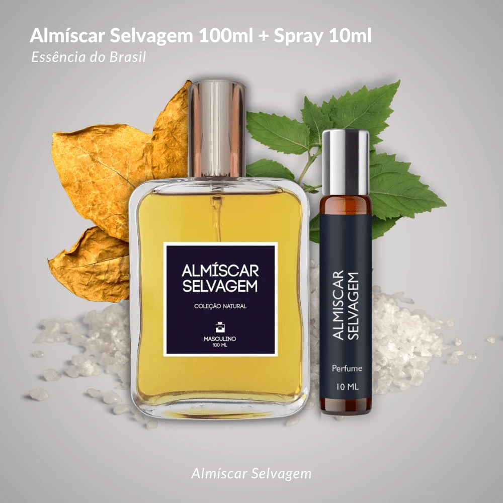 Kit Perfume Almíscar Selvagem 100ml + Spray Portátil 10ml | SHEIN Brasil