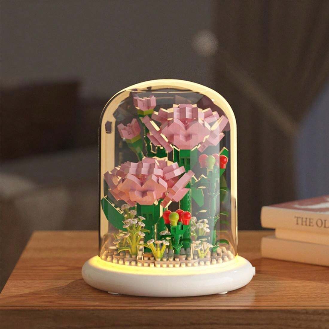 Creative DIY Plant Bouquet Brick, Immortal Flower Building Blocks With ...