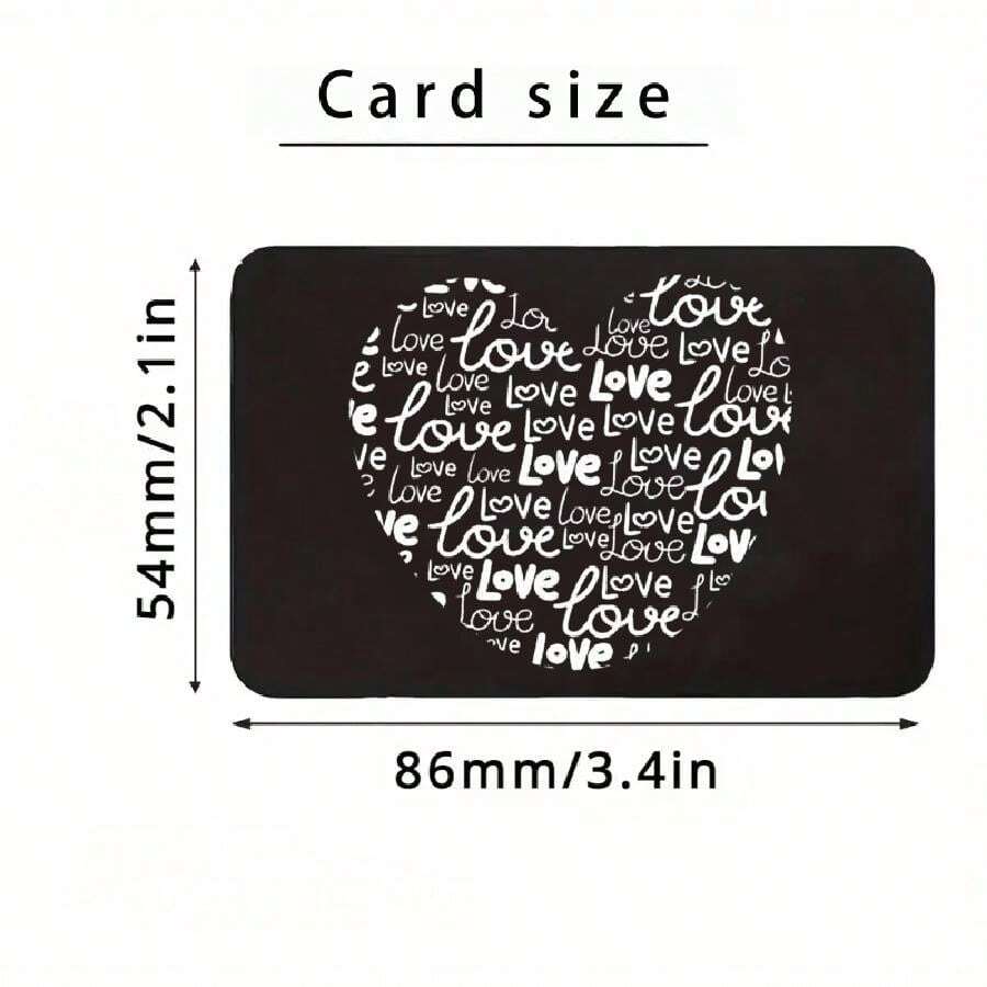 Heart-Shaped Greeting Card, Valentine's Day Greeting Card, Touching ...