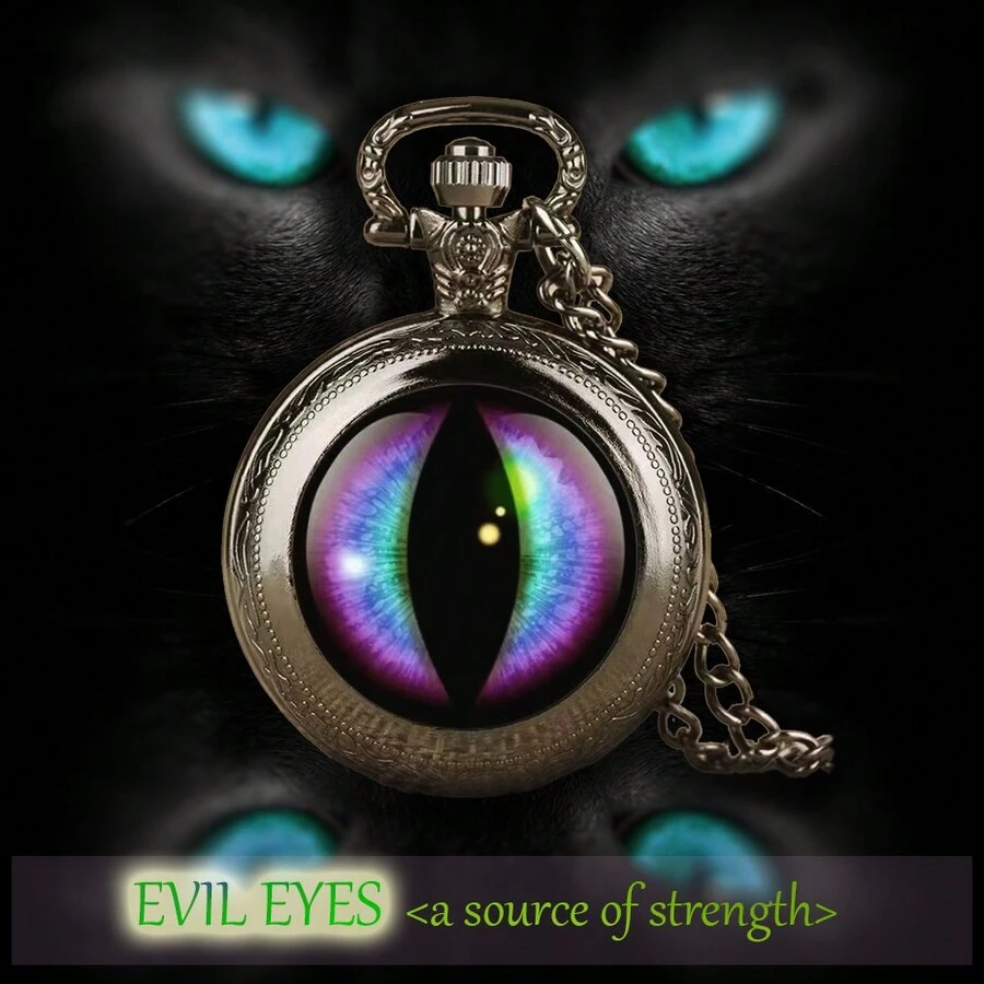 Vintage Pocket Watch - Holy Guardian Angel & Dark Magic[ Eye]Design ...