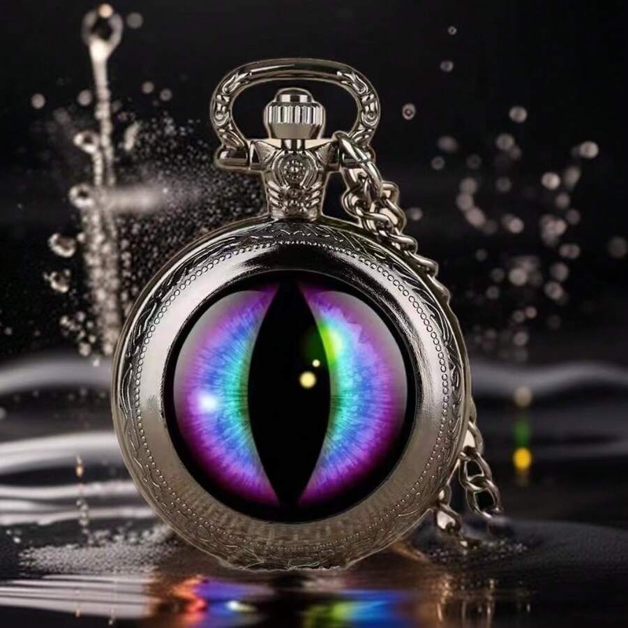 Vintage Pocket Watch - Holy Guardian Angel & Dark Magic[ Eye]Design ...