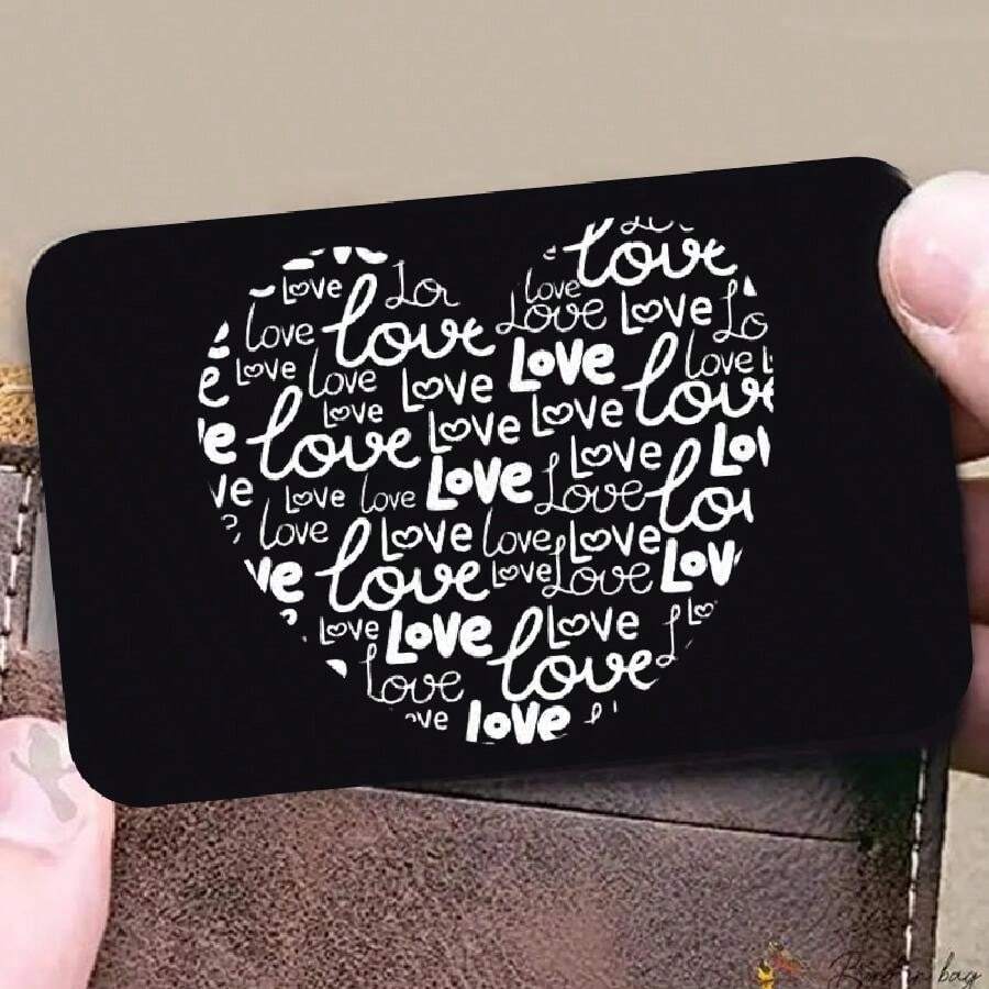 Heart-Shaped Greeting Card, Valentine's Day Greeting Card, Touching ...