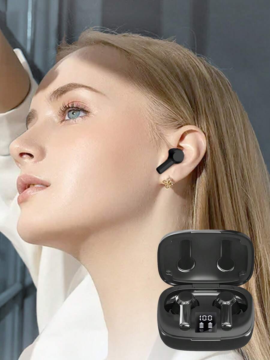 سماعات الأذن اللاسلكية Tws ستيريو، عرض الطاقة، يدعم هواتف Ios وandroid للاستخدام الرياضي | شي إن