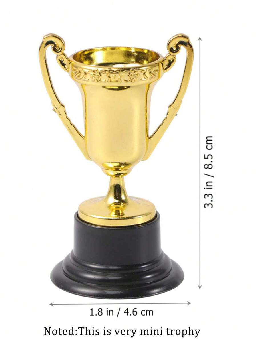 5 Pieces Mini Trophies For Kids Adult Awards Plastic Golden Reward ...