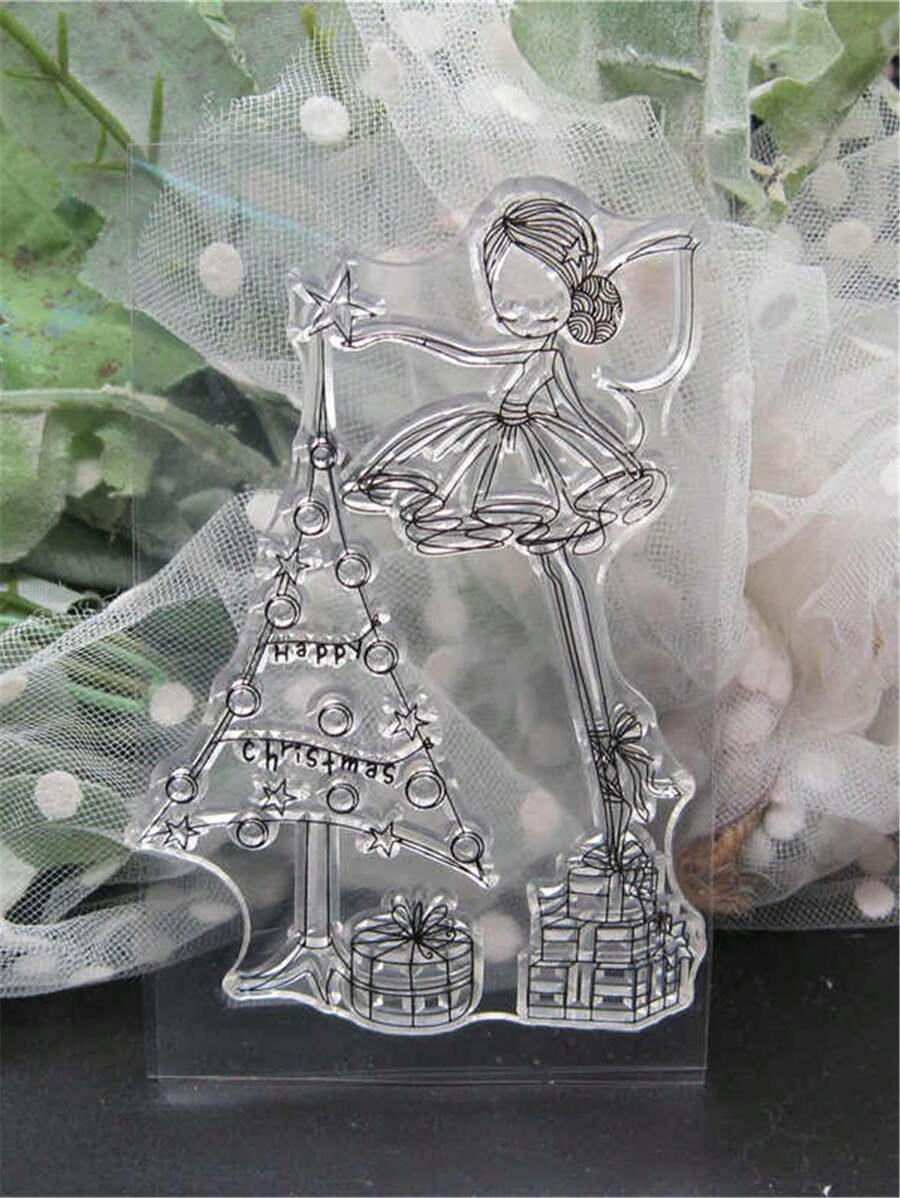 One PC Beauty's Gift Transparent Silicone Rubber Stamp Simple And ...