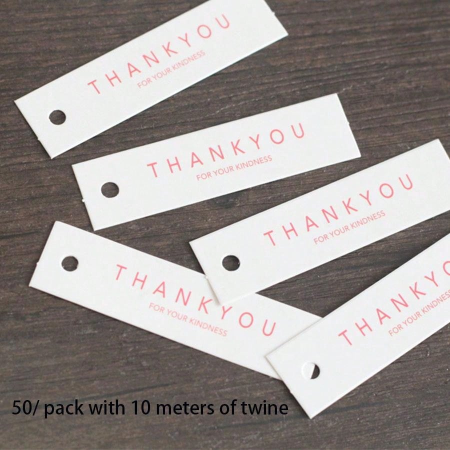 50pcs Personalized Thank You Gift Tags For Dear Souvenirs, Party Favors ...