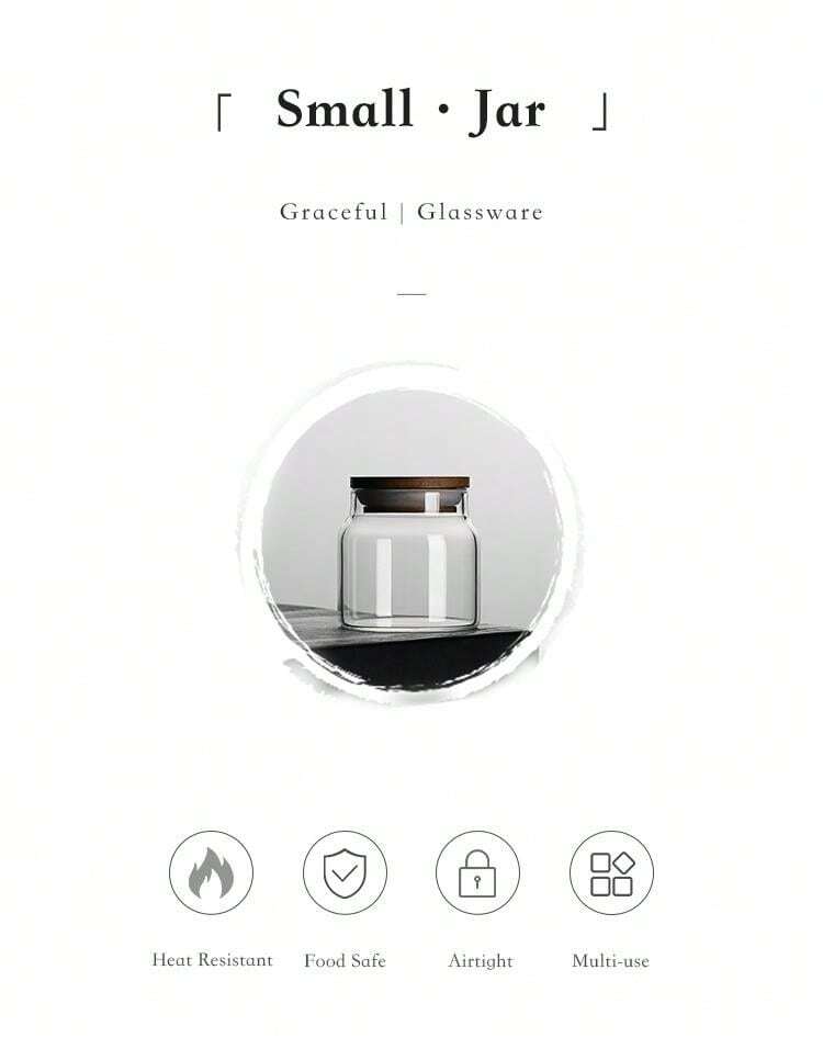 Small Empty Clear Airtight Sealed Coffee Bean Loose Tea Can Canister ...