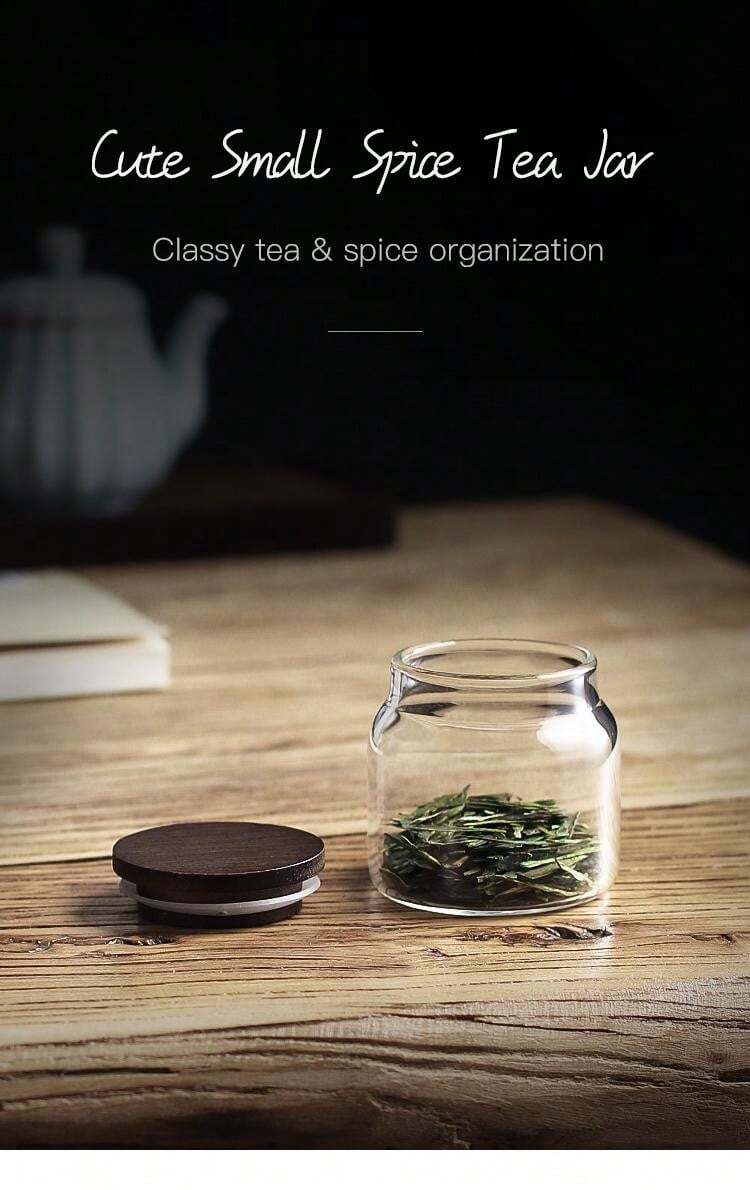 Small Empty Clear Airtight Sealed Coffee Bean Loose Tea Can Canister ...