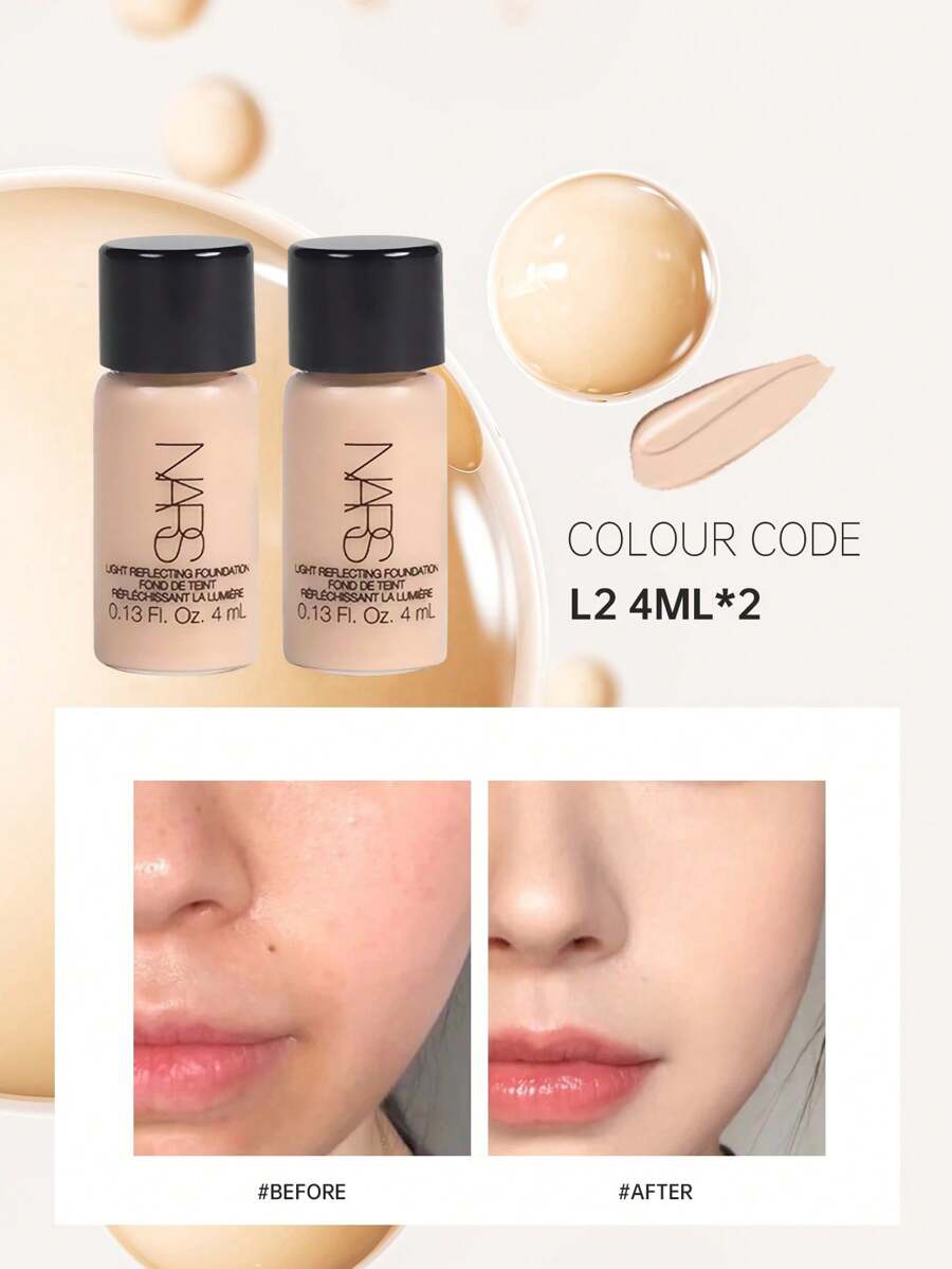 Nars 放射光 軽量ファンデーション リキッド L2シェード 4ml×2本 [ミニサイズ] | SHEIN JAPAN