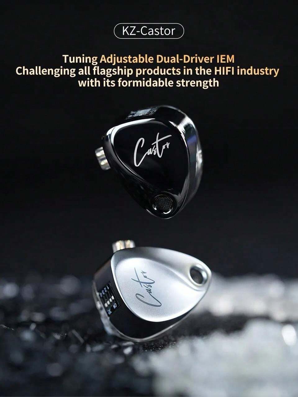 KZ Nuovo Originale Kz Castor Wired Harman Improved Bass In Ear Hifi ...
