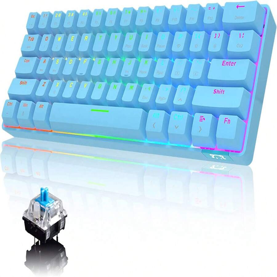Wireless Mechanical Gaming Keyboard Backlit Bluetooth Type-C | SHEIN USA