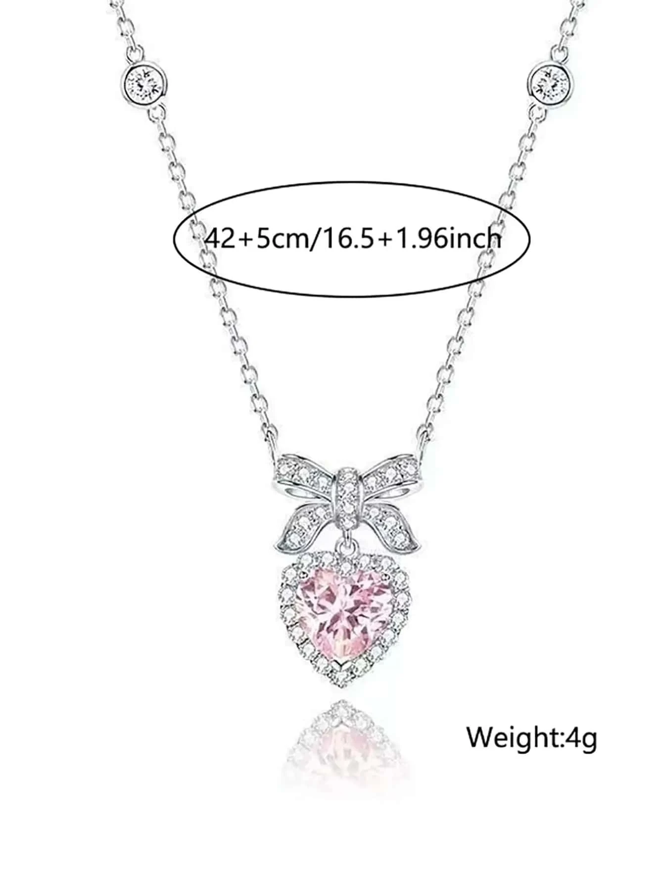 2pcs/Set Fashionable And Sweet Y2k Pink Diamond Cupid Heart Bowknot ...