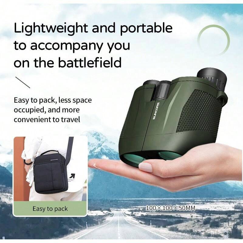 10x25 High-Definition Portable Compact Binoculars BAK4 Prism FMC ...