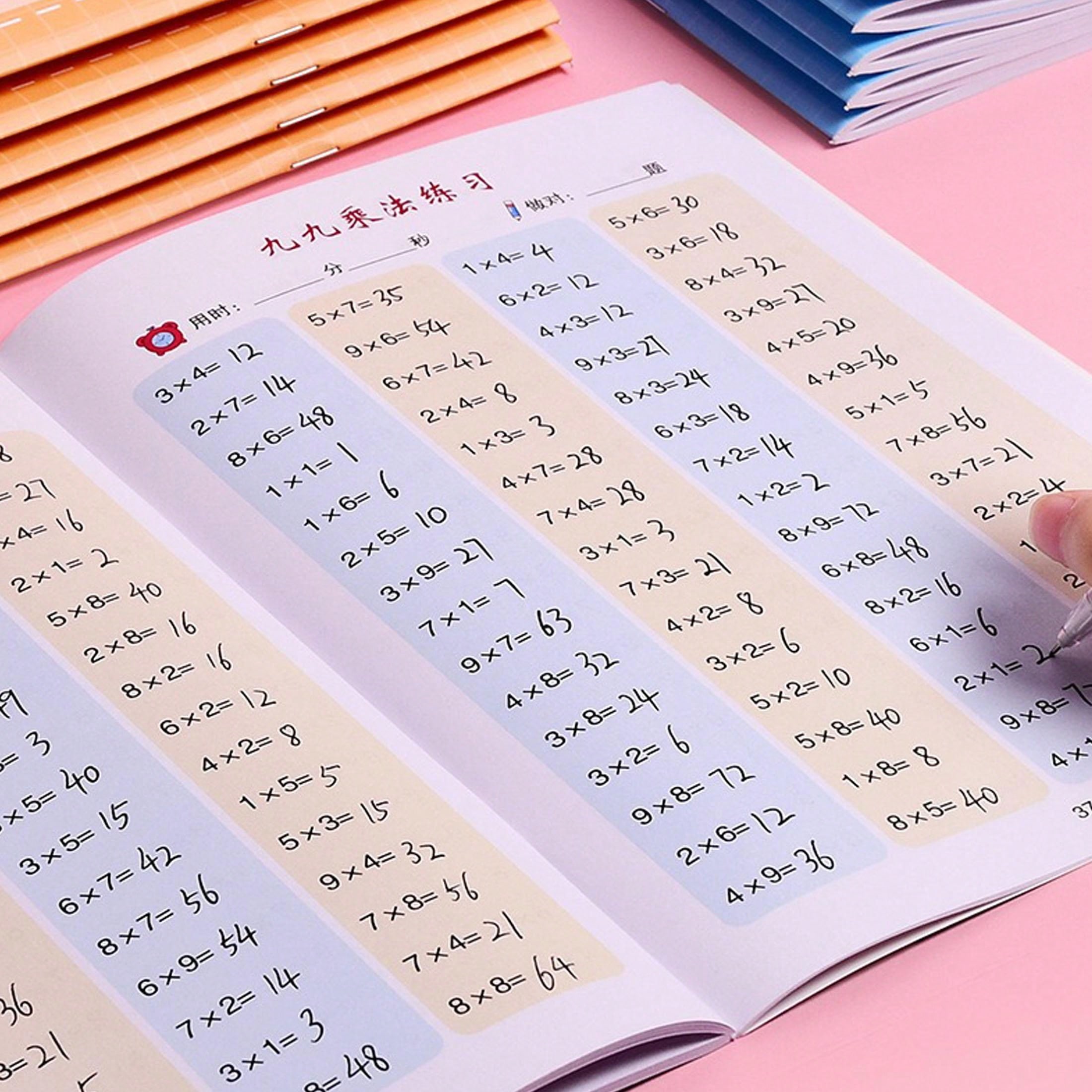 48 Pages Workbook: Multiplication Practice Exercises With Partition ...