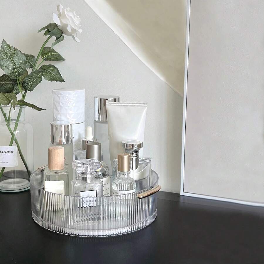 Makeup Perfume Organizer,360 Rotating Lazy Susan Skincare Organizers ...