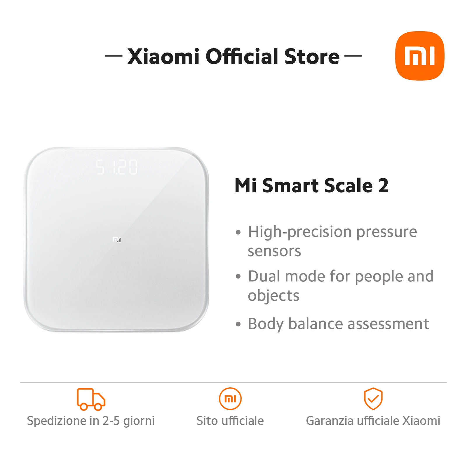Xiaomi Mi Smart Scale 2 High-Precision Pressure Sensors Dual Mode For ...