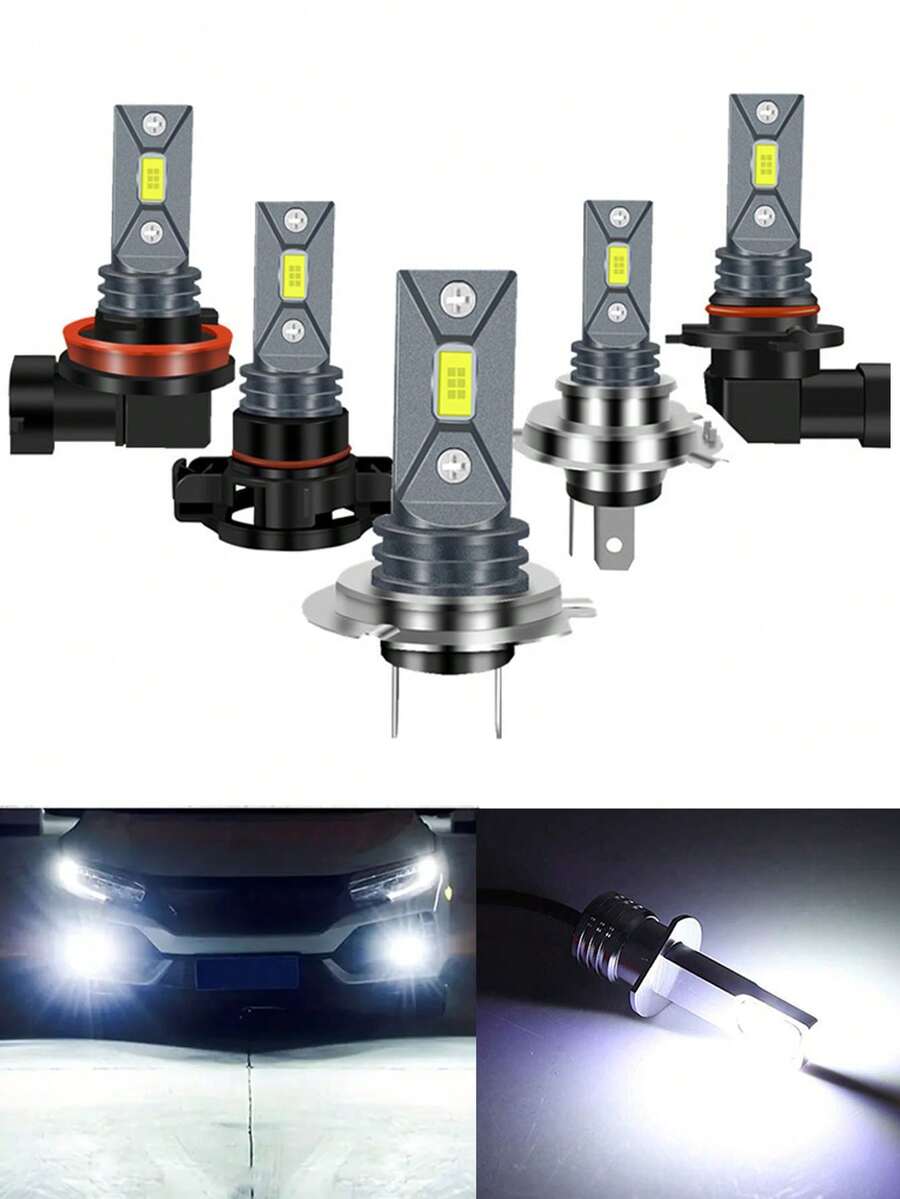 2pcs LED Auto Fog Light H4 High Low Beam H7 H11 Lighting Super Bright ...
