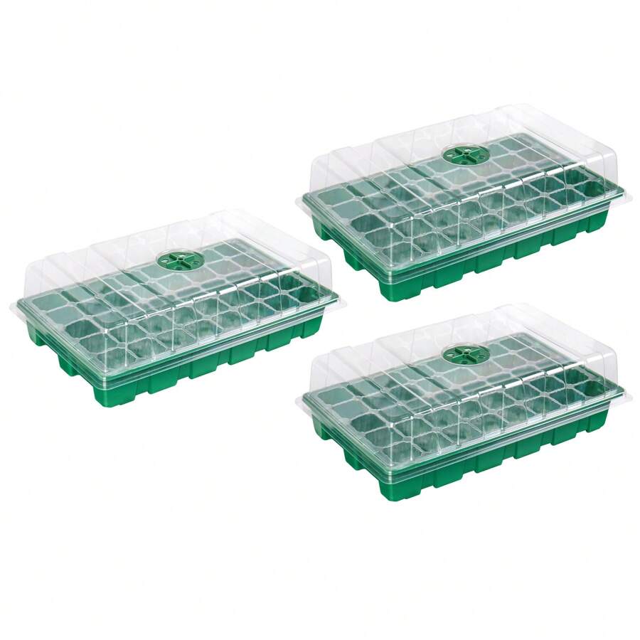 3 Pcs Seed Tray, 40 Holes Cell Propagator Growth Thickening Seedling ...
