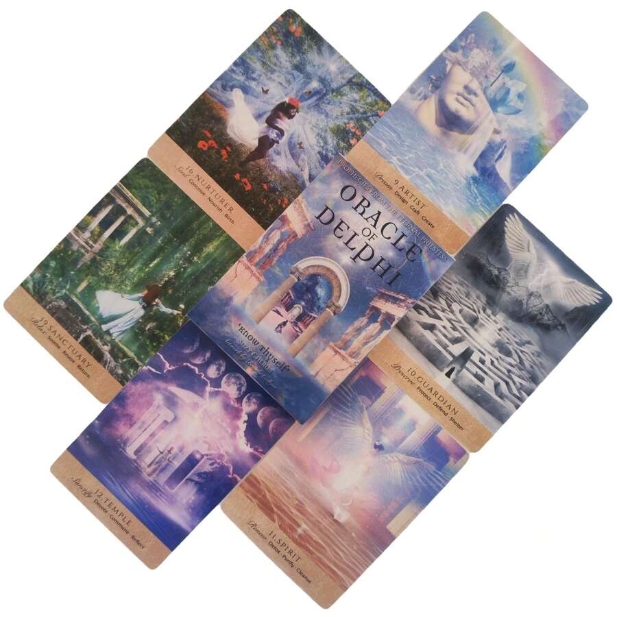 Oracle Of Delphi Full English Oracle Card Deck For Beginners Christmas New Year Friends Gift For ...