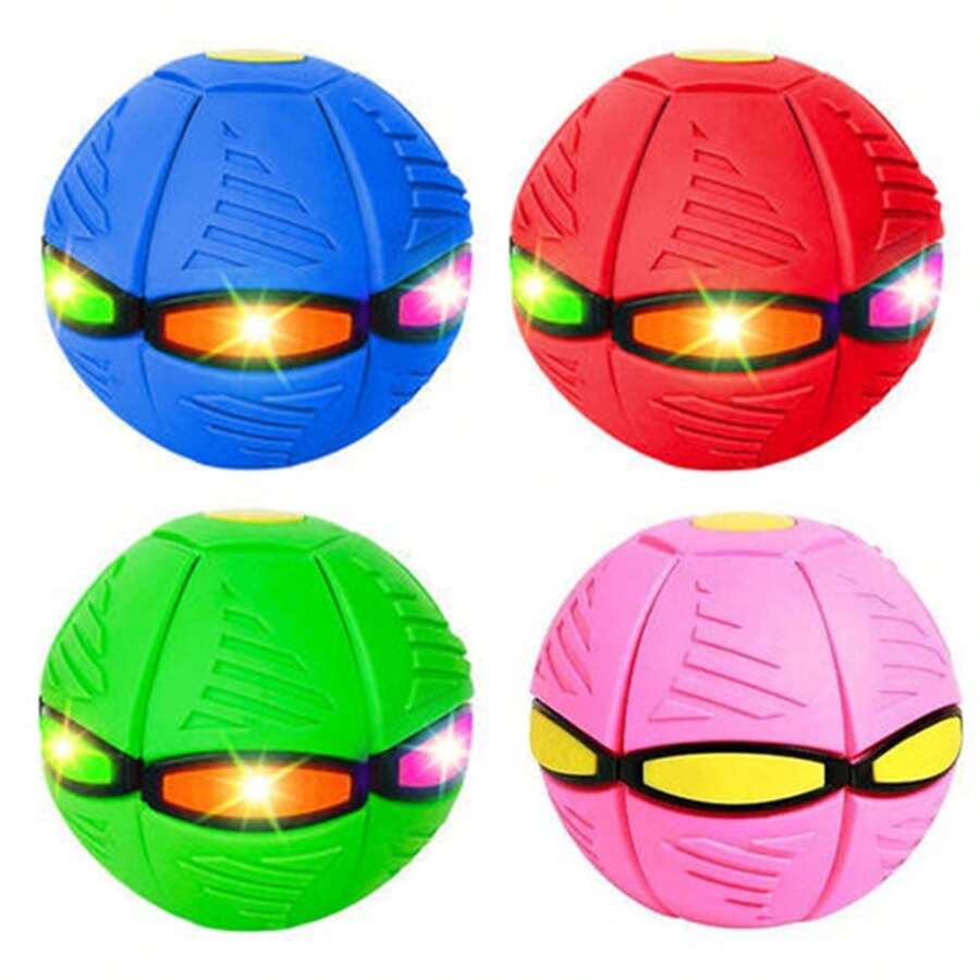 1pc Three Light Magic Flying Disk Ball Stepping Ball Parent-Child ...