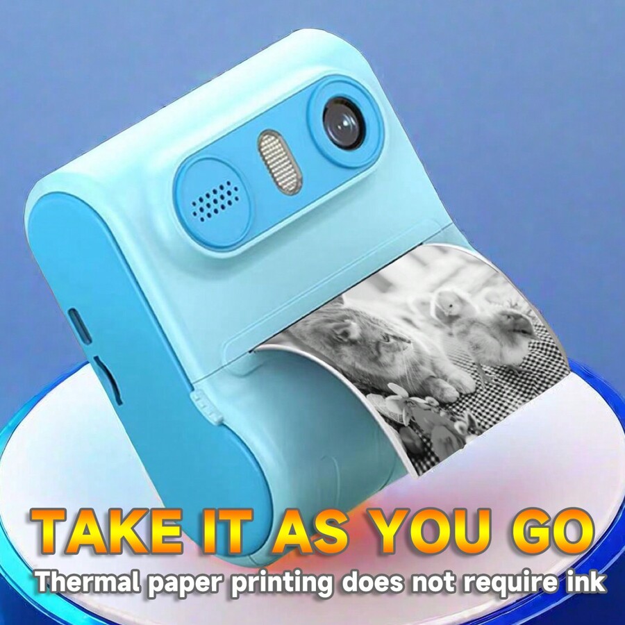 Câmera Instantânea Com Tecnologia De Impressão Térmica, Capaz De Tirar ...