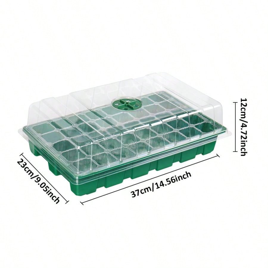 3 Pcs Seed Tray, 40 Holes Cell Propagator Growth Thickening Seedling ...