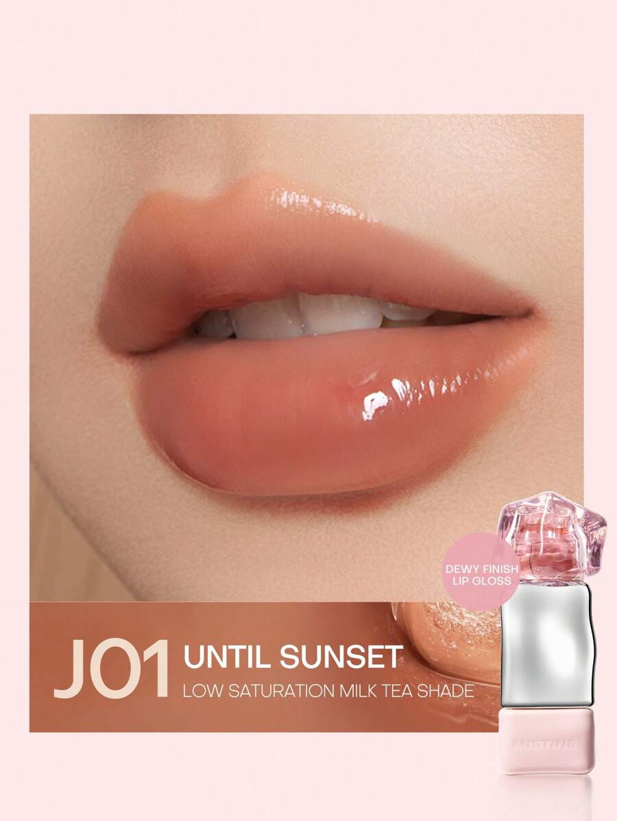 MISTINE Thai Latte Juicy Lip Gloss, Hydrating Lip Jelly Infused With ...