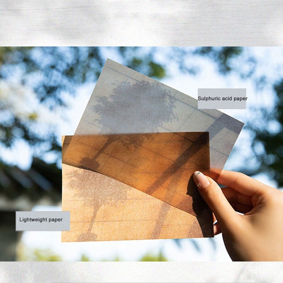 1set (20 Sheets) Double Material Light And Shadow Theme Artistic Paper ...