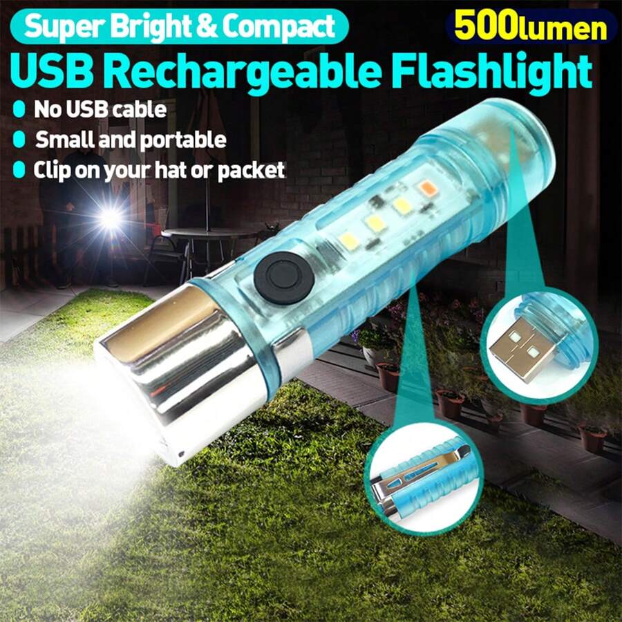 1/2 Packs EDC Keychain Flashlights - Portable Pocket Bright Flashlight ...