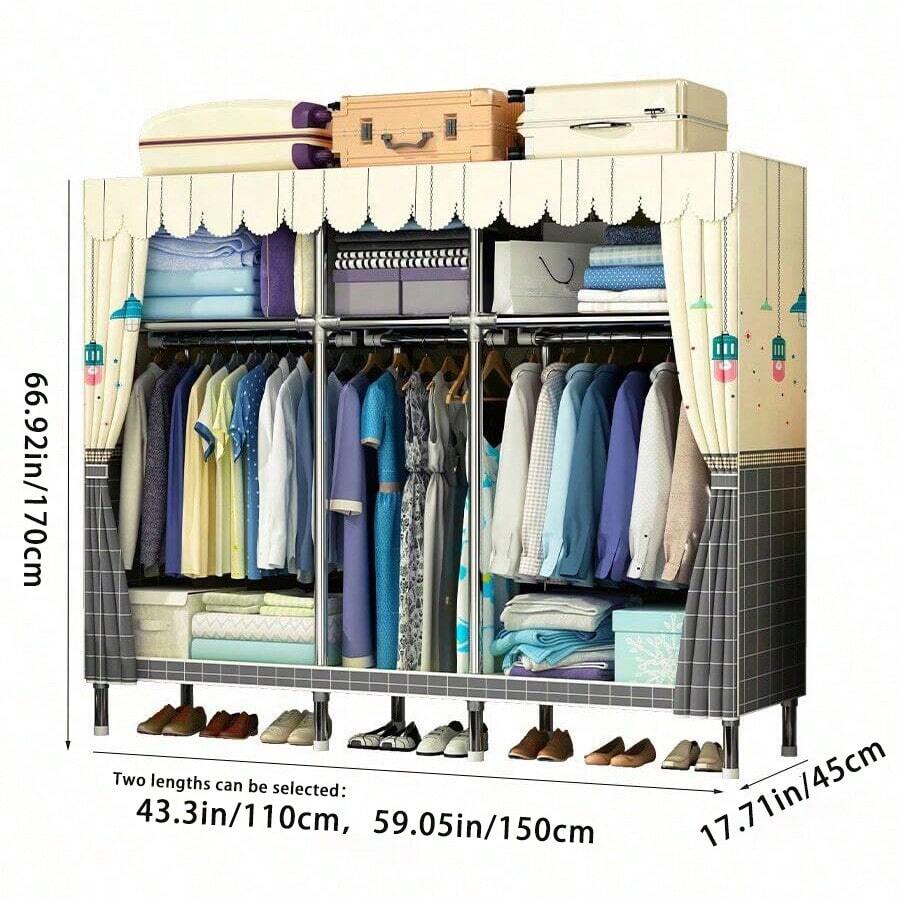 Armario Simple Con Tubos De Acero Gruesos Y Interfaces De Aleación ...