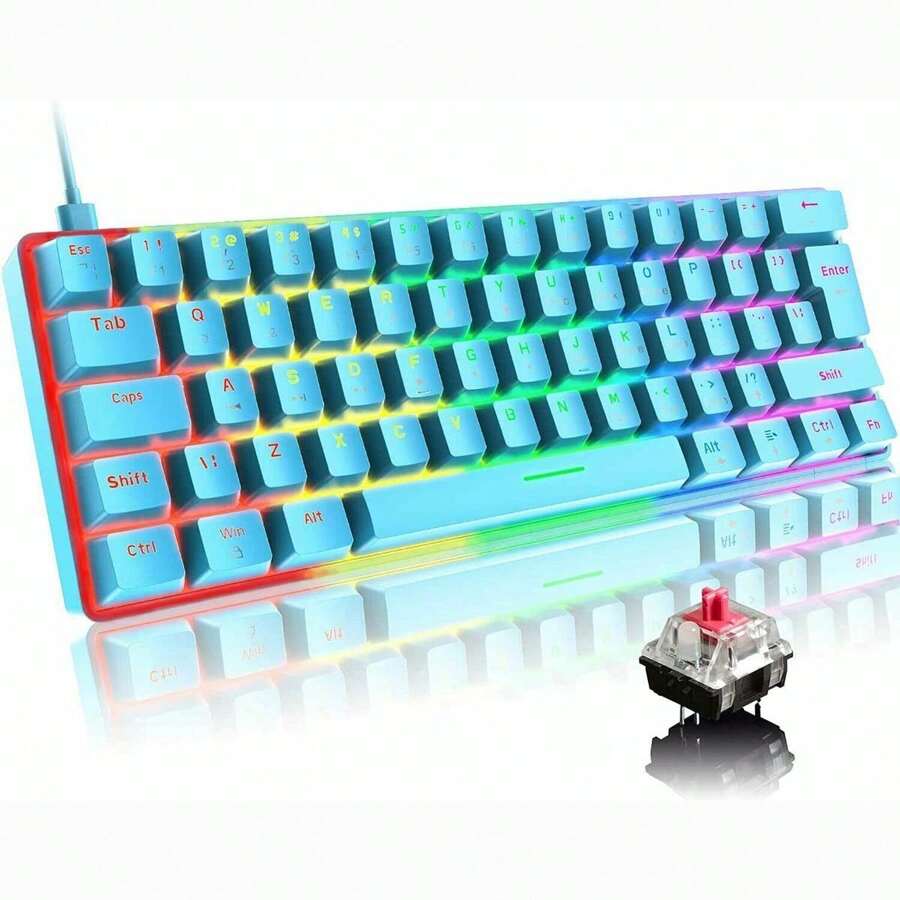 Layout Wired Gaming Keyboard Keys Mechanical Keypad Backlit | SHEIN USA