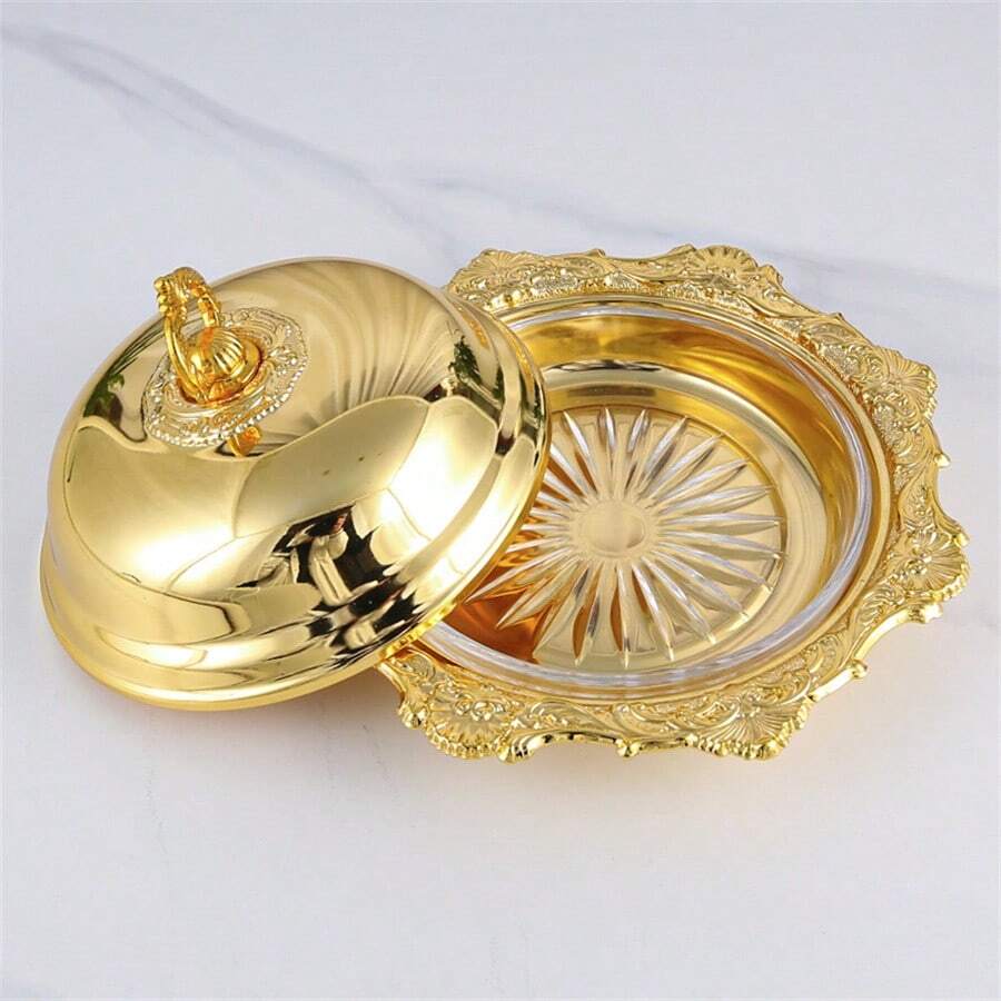 1pc Plate, 1pc Metal Storage Plate, 1pc Metal Storage Tray, 1pc Tray ...