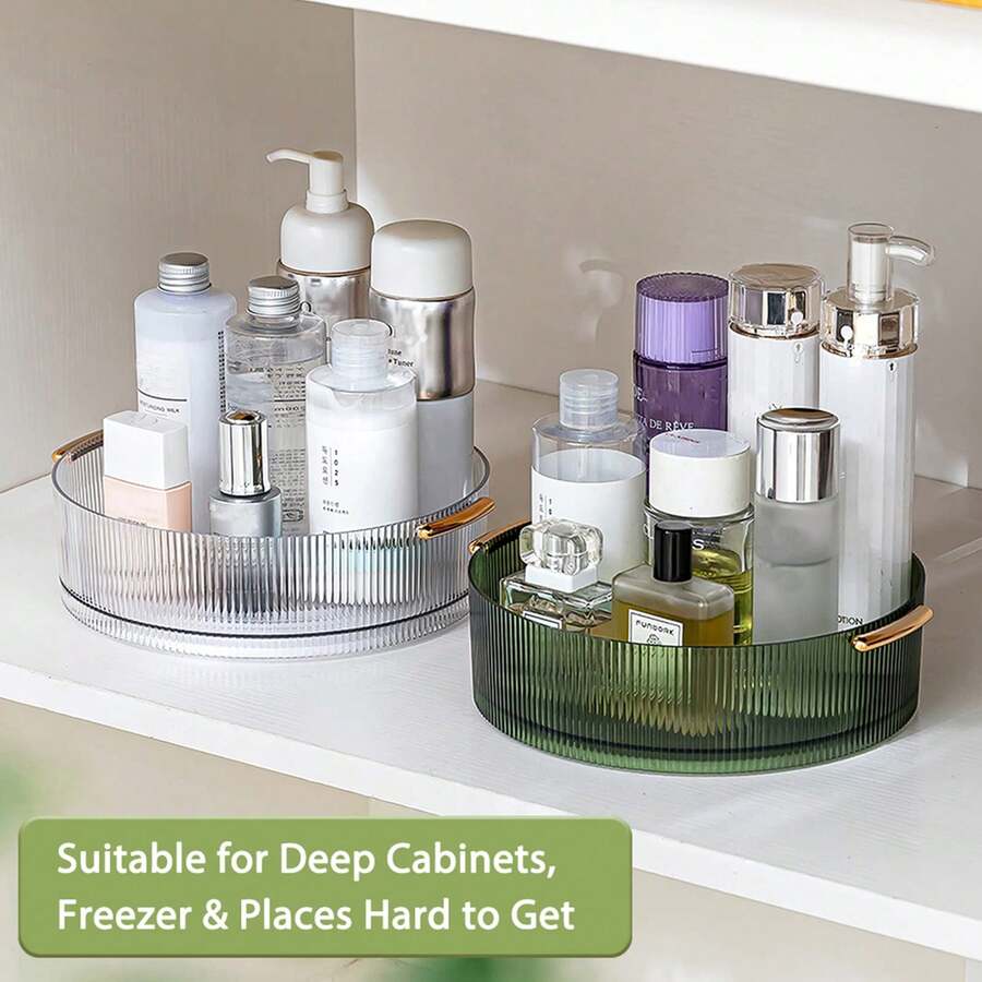 Makeup Perfume Organizer,360 Rotating Lazy Susan Skincare Organizers ...