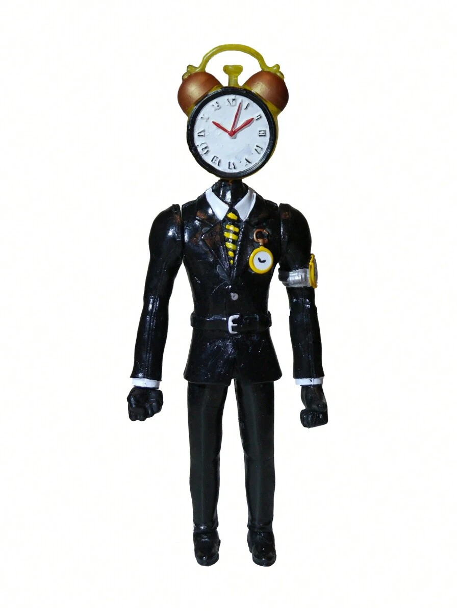 SKIBIDI TOILET TITAN CLOCK 24 CM HEIGHT ARTICULATED WITH LED LIGHT ...