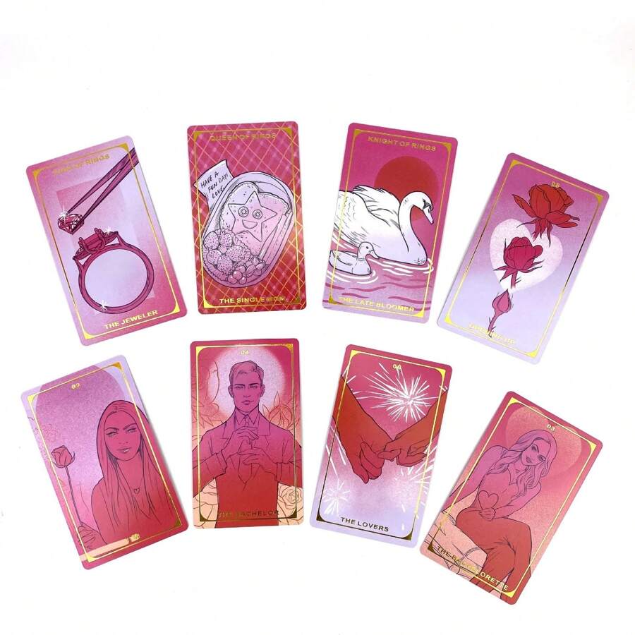 78 Red Rose Cards Oracles Board Game Cards | SHEIN USA