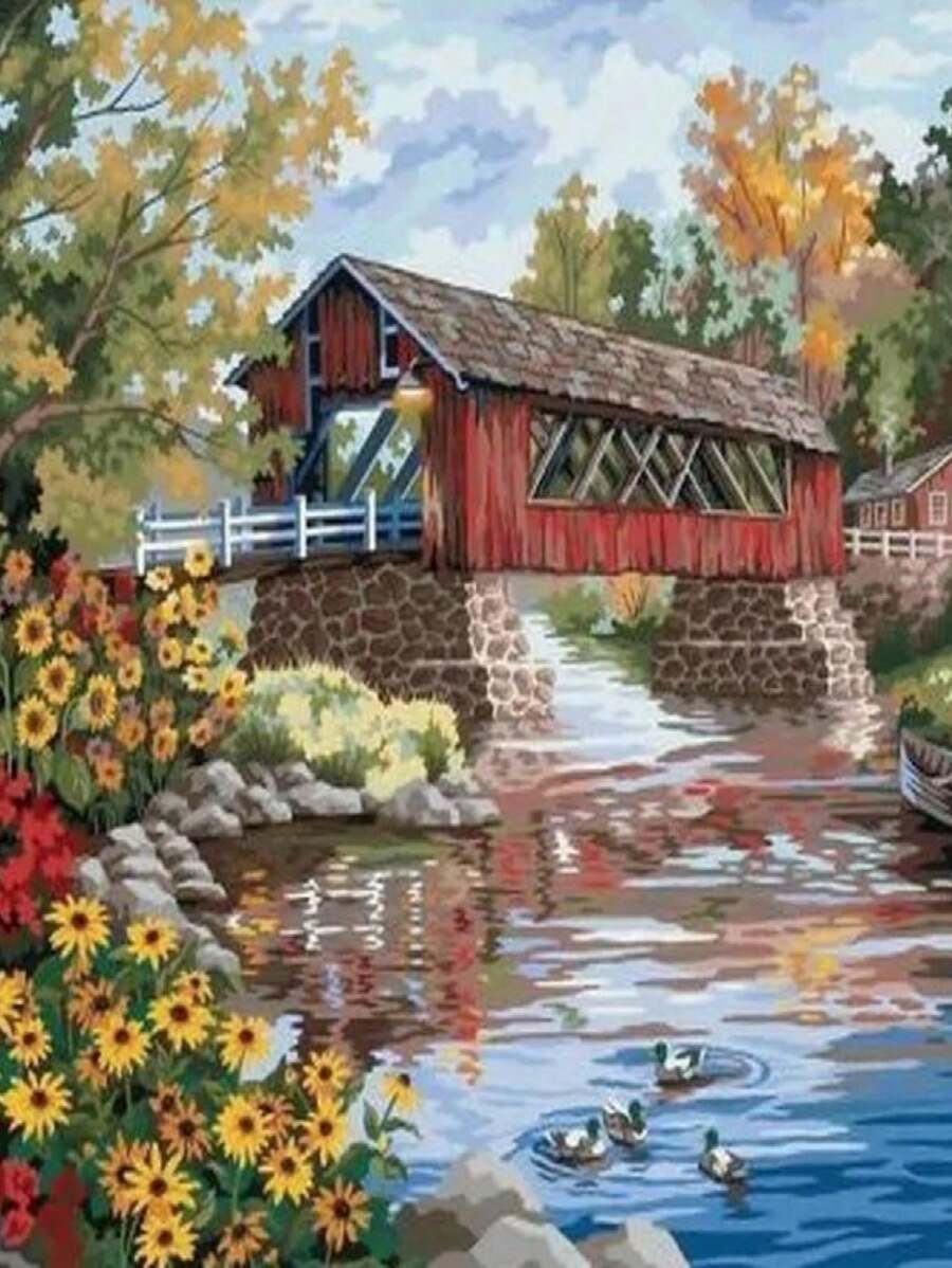 Paint By Numbers | Covered Bridge | SHEIN USA