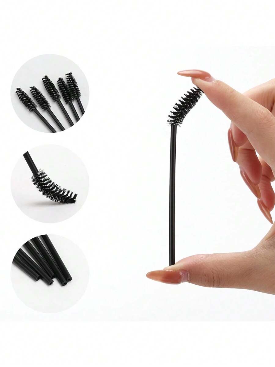 100 Pcs Disposable Mascara Wands, Eyebrow Spoolies Brush For Eyelash ...