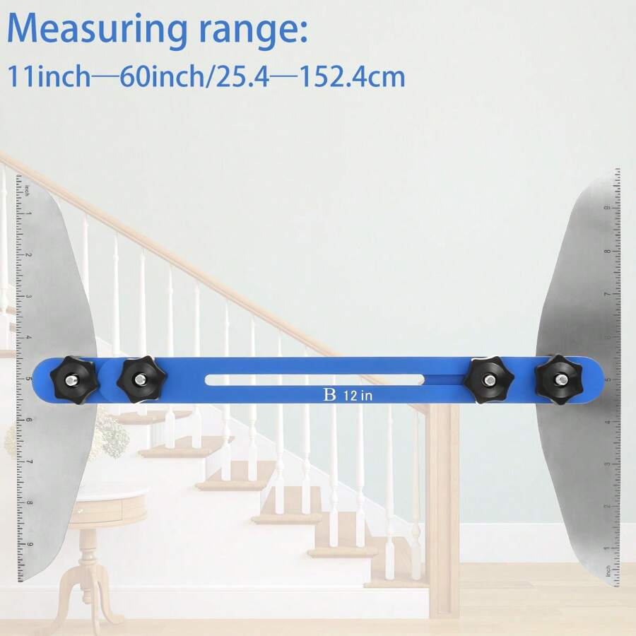 Stair Tread Template Tool 11 60 Inch Metal Measuring Stair Tool