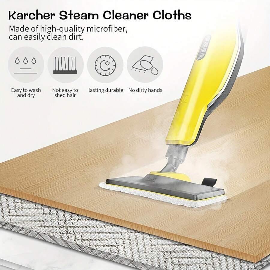 5pcs, Steam Mop Pad, Replacement Mop Pad, Karcher Steam Mop Cloth ...
