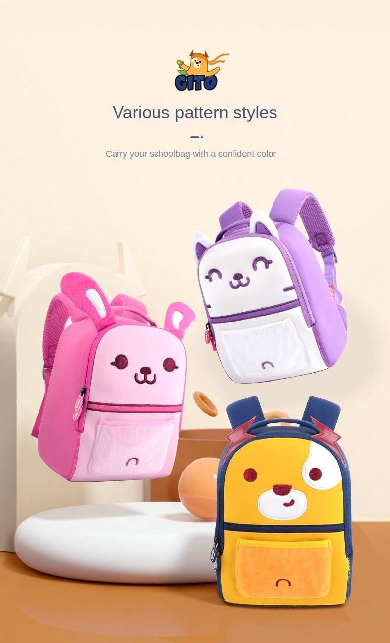 Cartoon Backpack For 3-5 Years Old Boys And Girls, Preschool ...