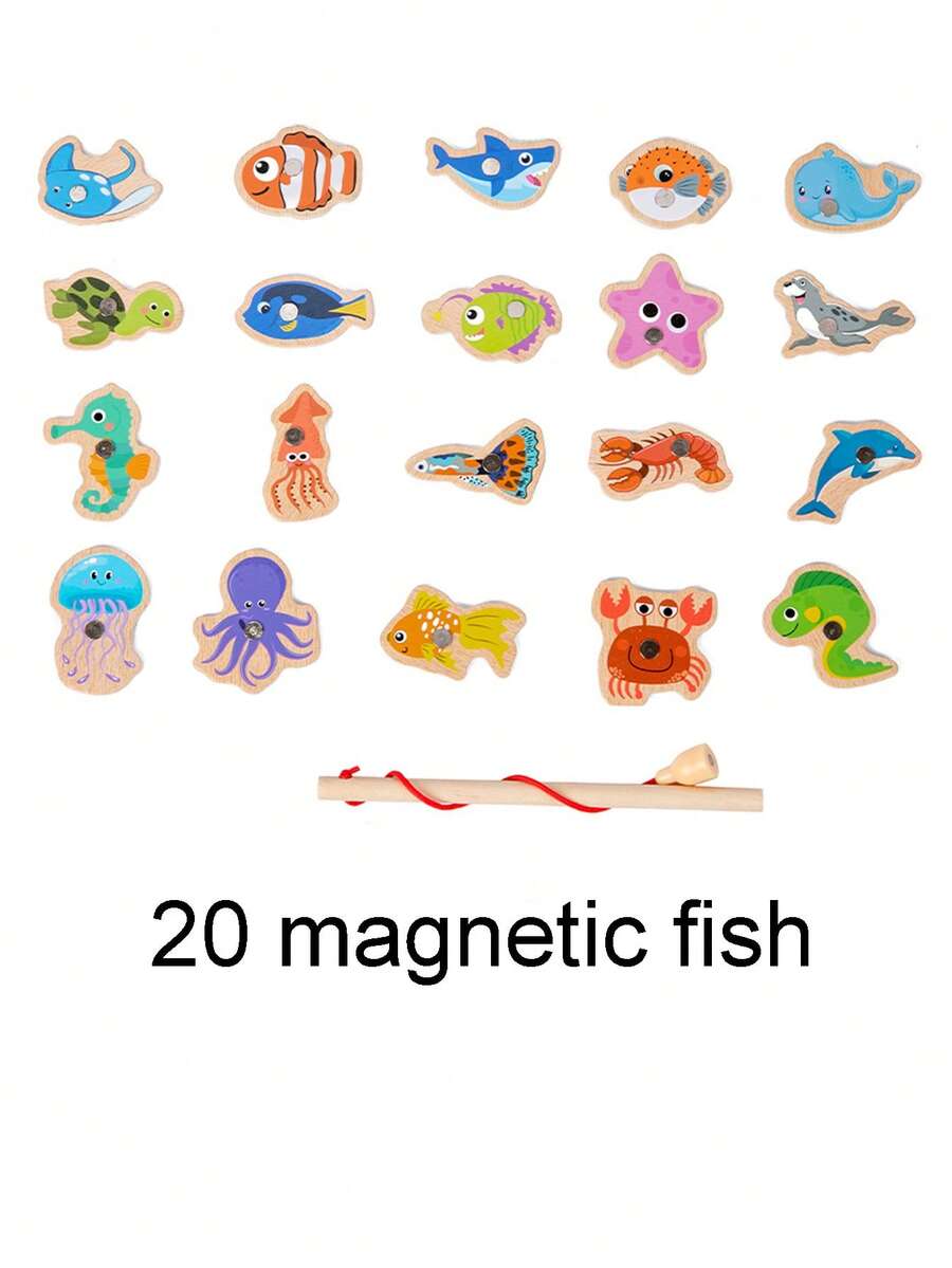 11pcs/Set Magnetic Fishing Toy & Orff Percussion Instrument & Xylophone ...
