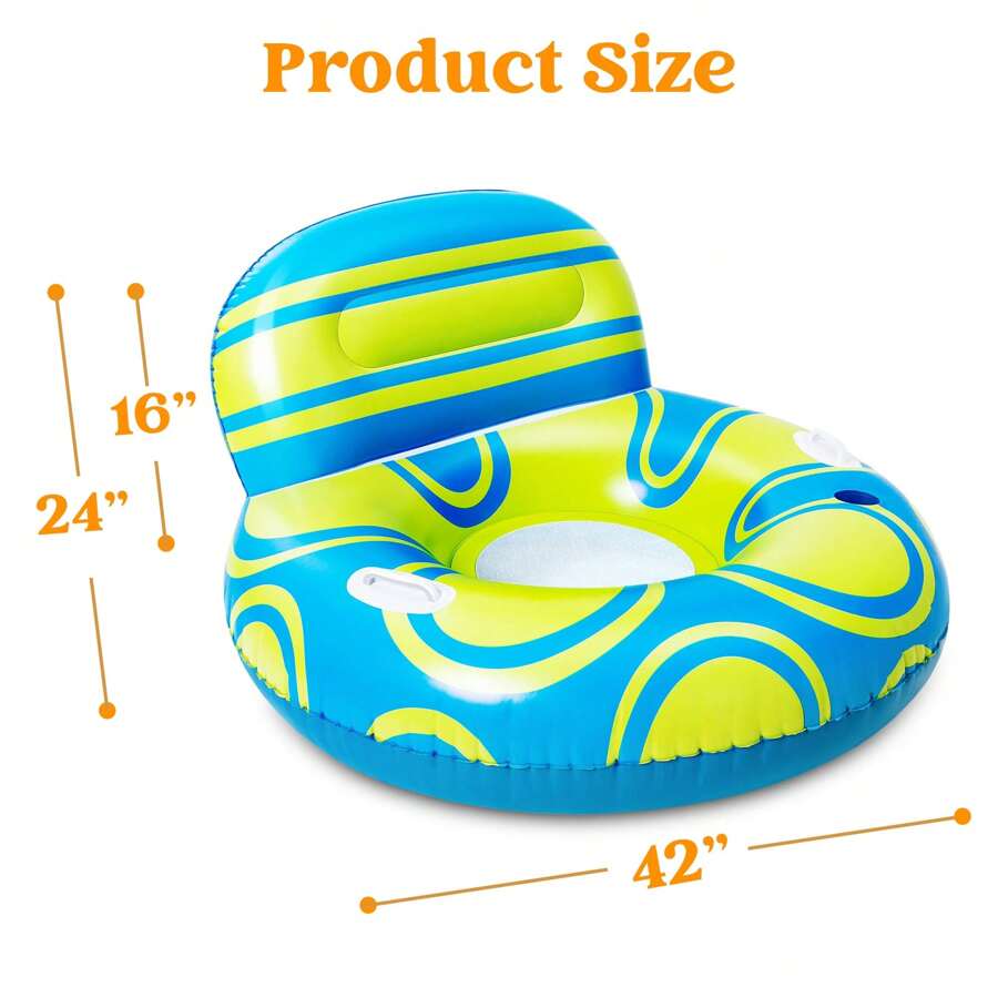 Syncfun Inflatable Pool Lounger Float With Big Backrest, Air Sofa ...