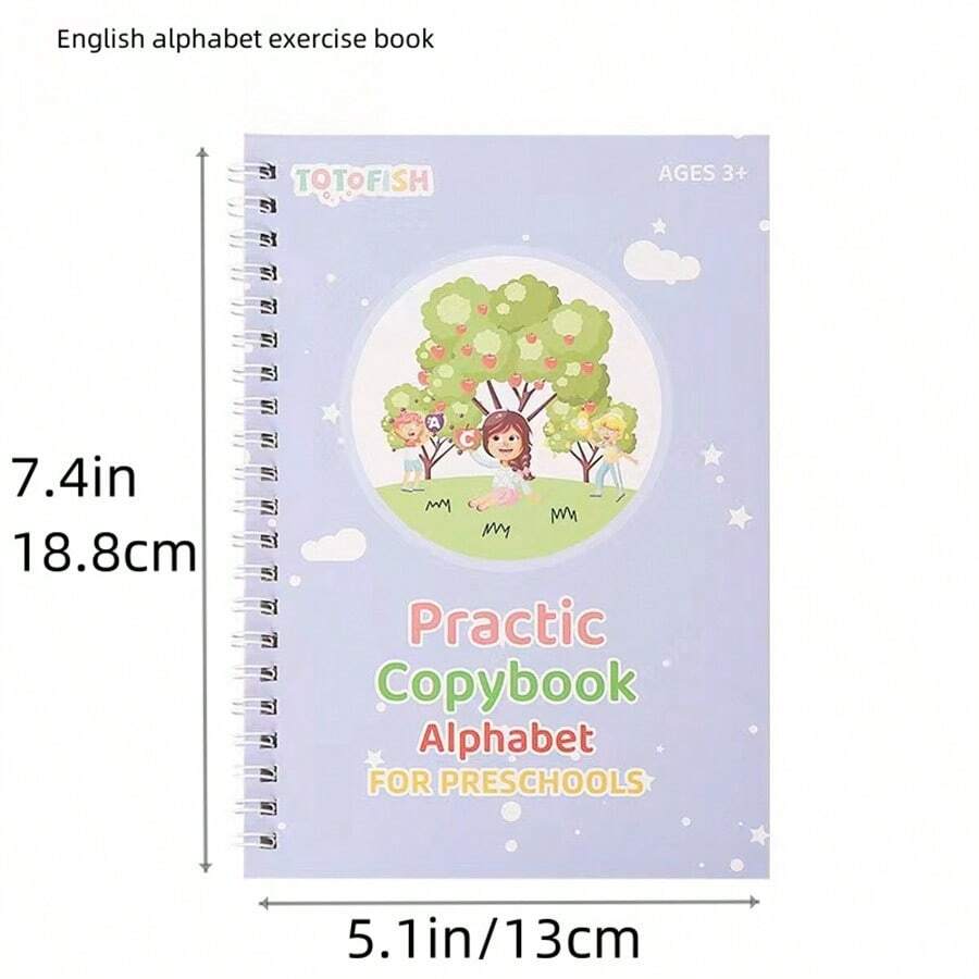 1pc/5pcs Magic Practice Book For Children, English Writing Sticker ...