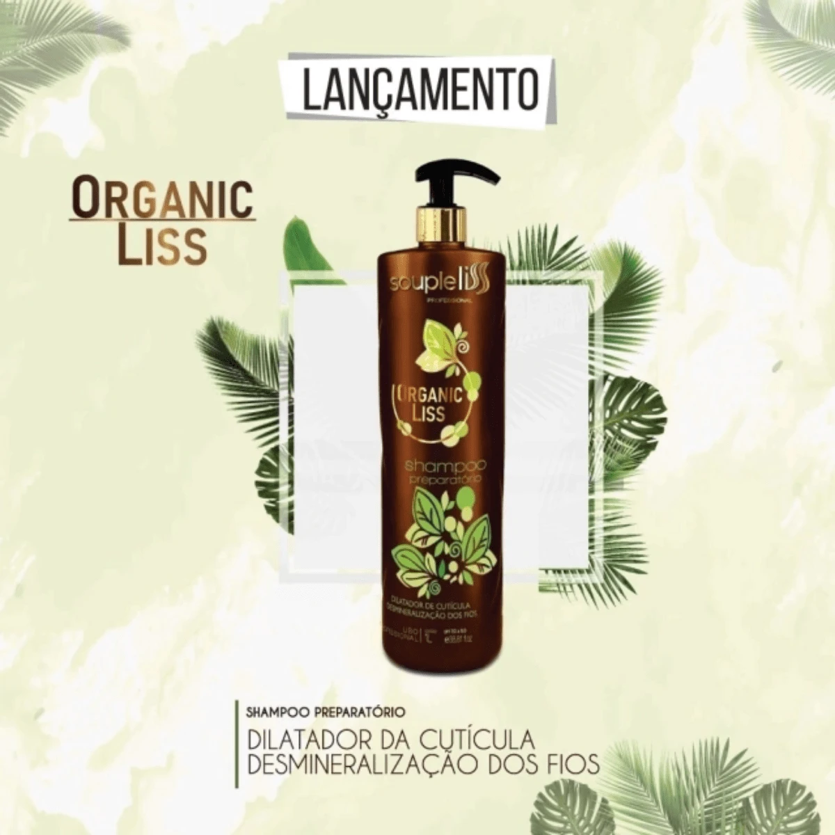 Shampoo Preparatório Organic Liss 1000ml Souple Liss | SHEIN Brasil