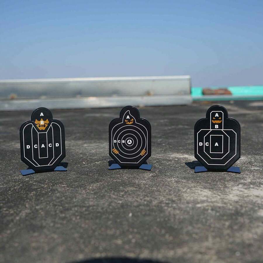 3 IN 1 Sets Metal Shooting Target Steel Target Gunnery Training Toy Gun ...