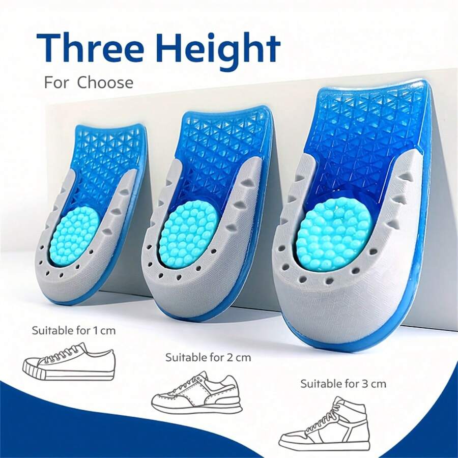 1 Pair Tpe Anti-Slip Heel Support And Height Increase Heel Cushion ...