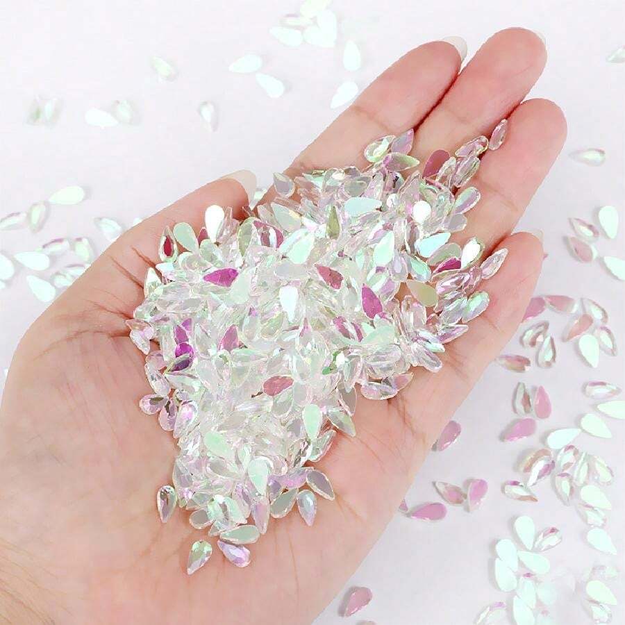 Waterdrop Shaped Diamond & Flat Bottom Diamond Nail Art Decoration ...