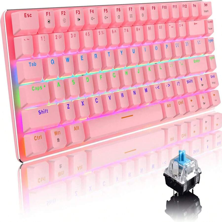 Wired Mechanical Keyboard 82 Keys Anti-Ghosting For PC Laptop | SHEIN USA