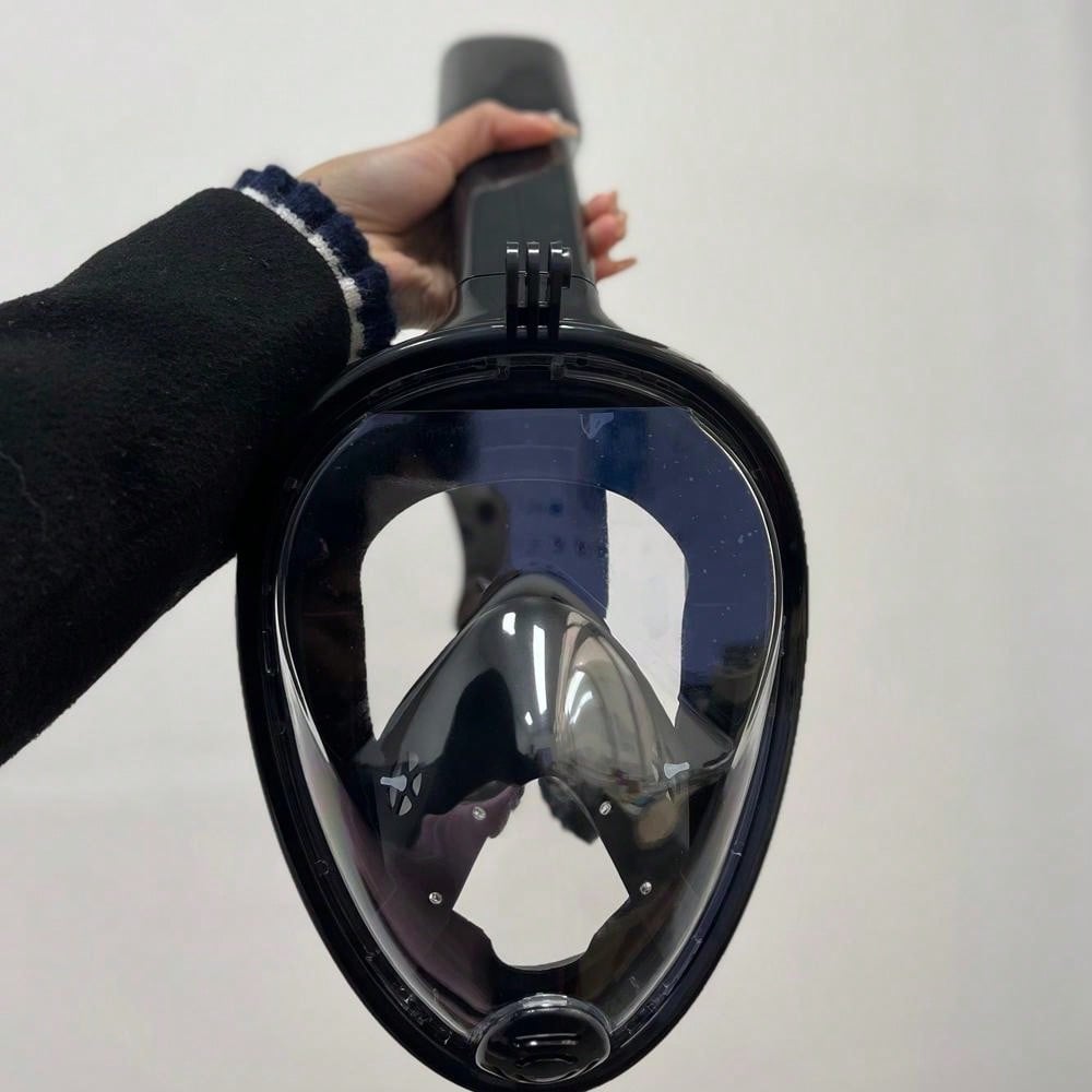 Full Face Snorkel Mask With Detachable Camera Mount,Snorkeling Swimming ...