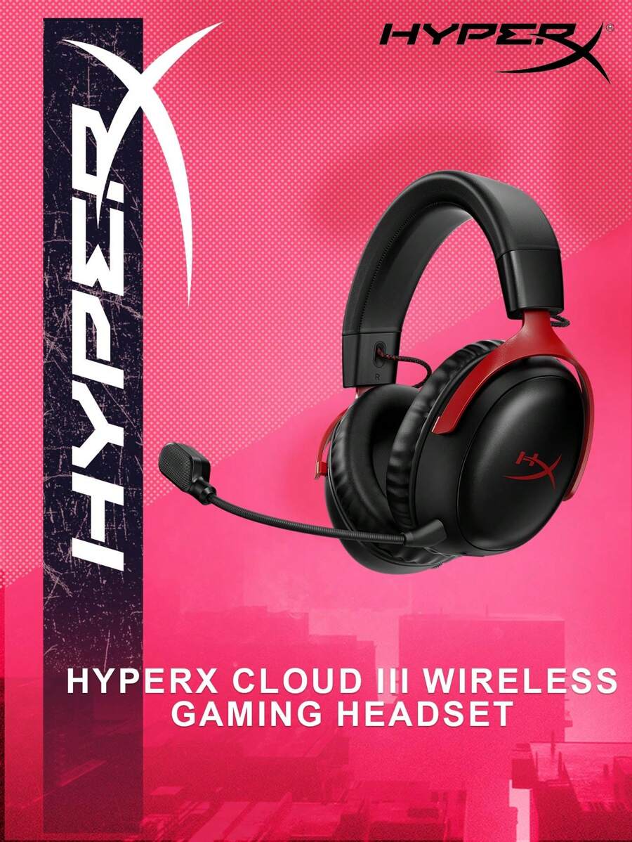 HyperX HyperX Headset Cloud III Wireless 2.4 GHz Surround Sound Gaming ...